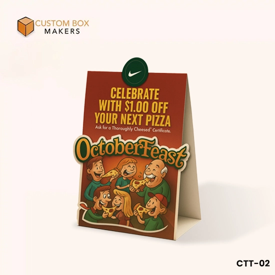 Custom Table Tents (No MOQ & Free Shipping)